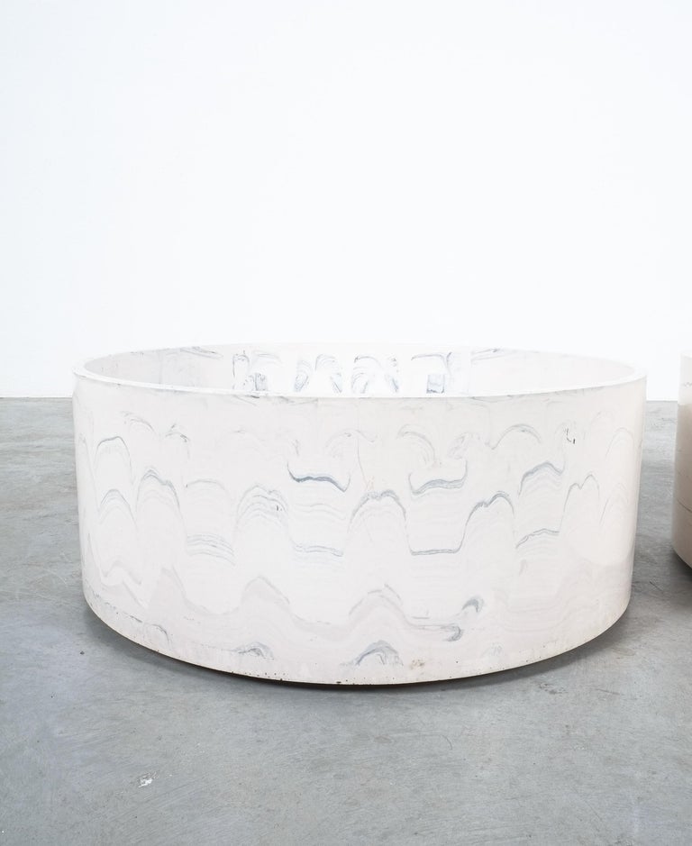 Planter Black White Cast Marble Jardinière Pot, Austria, circa 1960 For ...