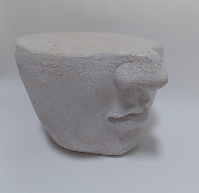 Plaster and Fiberglass Face Table For Sale at 1stDibs