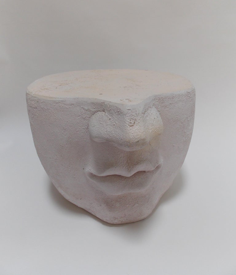 Plaster and Fiberglass Face Table For Sale at 1stDibs