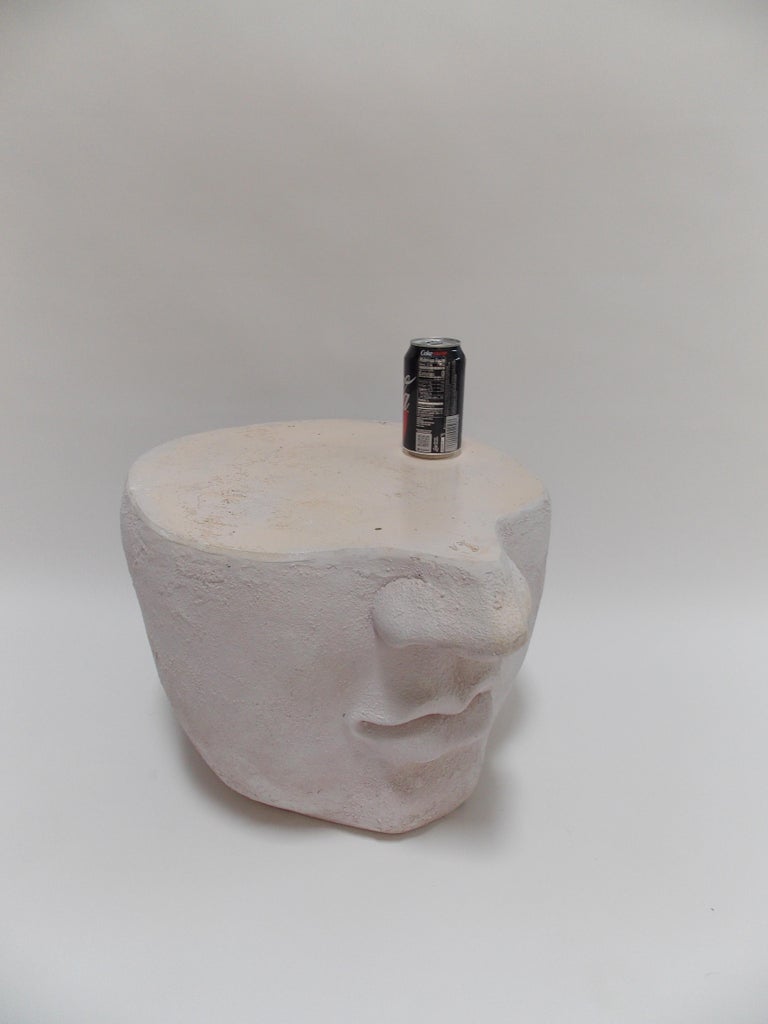 Plaster and Fiberglass Face Table For Sale at 1stDibs