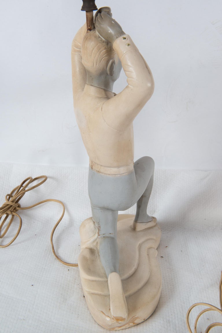 Plaster Ballet Dancer Lamps For Sale at 1stDibs