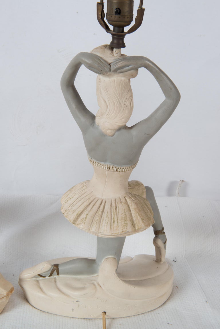 Plaster Ballet Dancer Lamps For Sale at 1stDibs