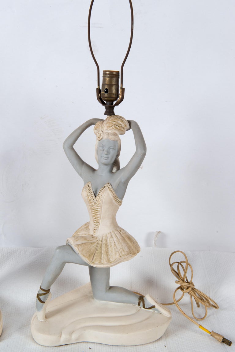 Plaster Ballet Dancer Lamps For Sale at 1stDibs