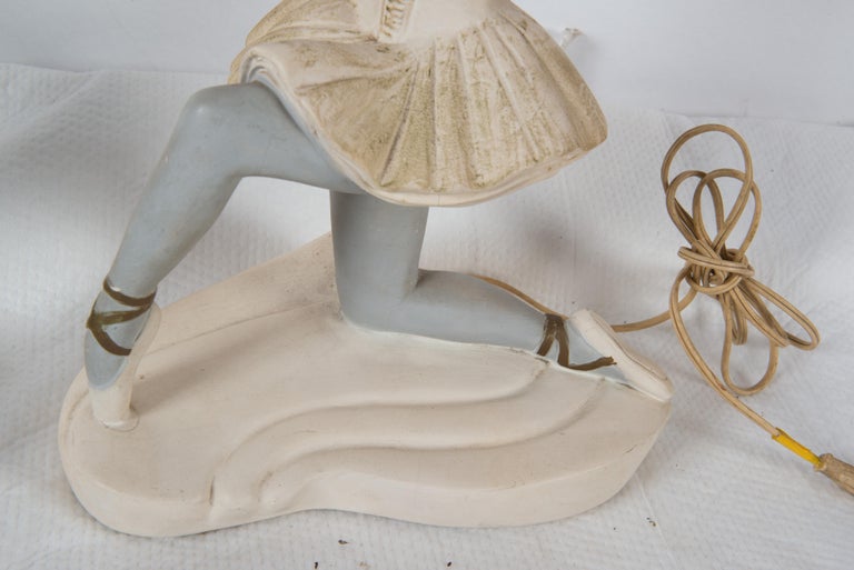 Plaster Ballet Dancer Lamps For Sale at 1stDibs