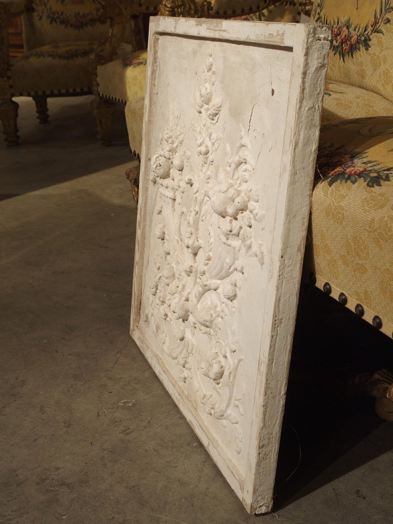 Plaster Bas Relief Cornucopia Panel from France at 1stDibs