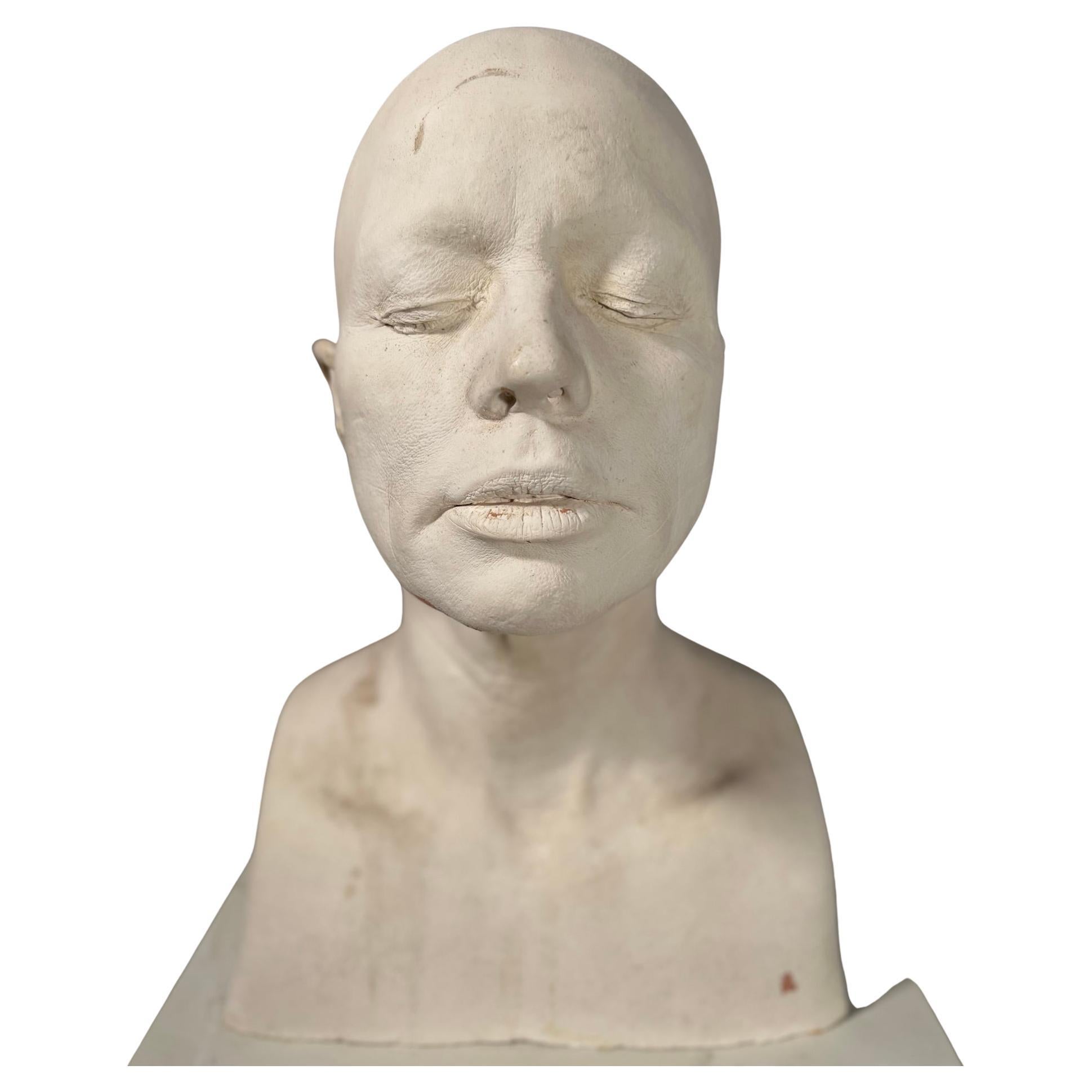 Plaster Cast Bust of a Male Ex. Tucker Collection For Sale at 1stDibs