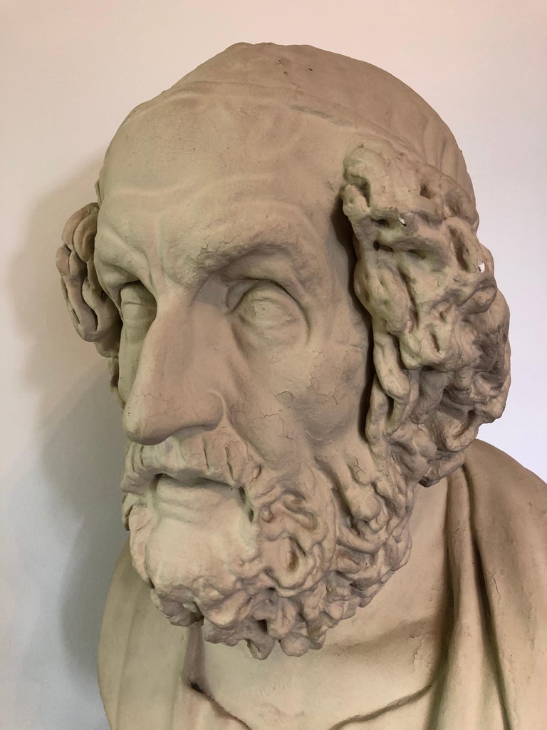 Plaster Bust of Homer For Sale at 1stDibs