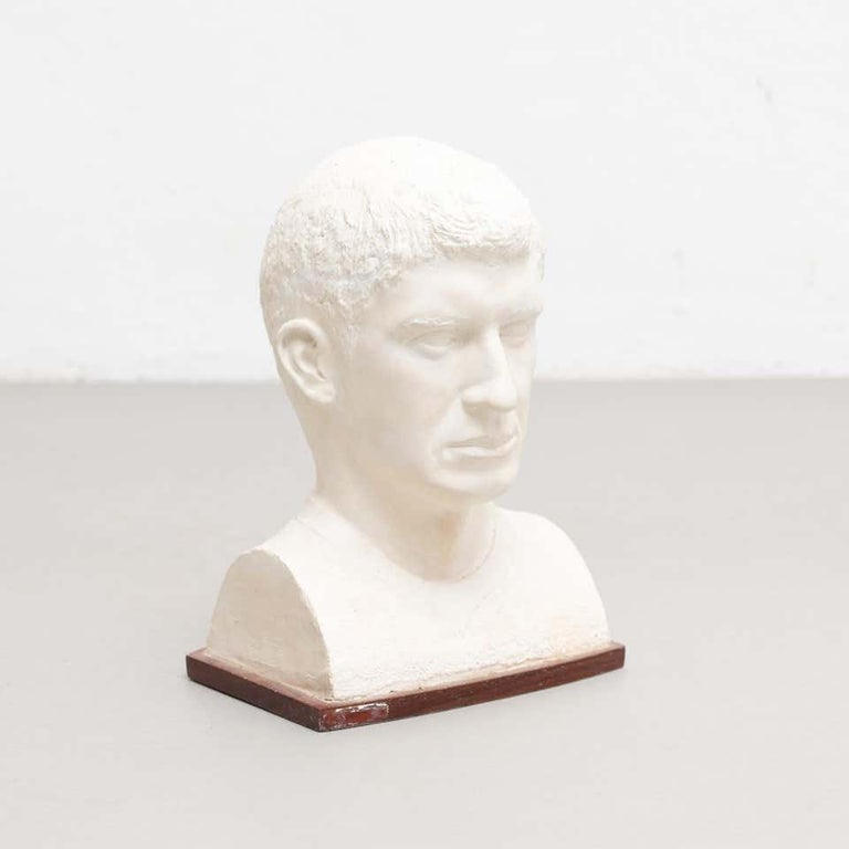 Plaster Bust Sculpture From a Man by Unknown Artist, circa 1960 For ...
