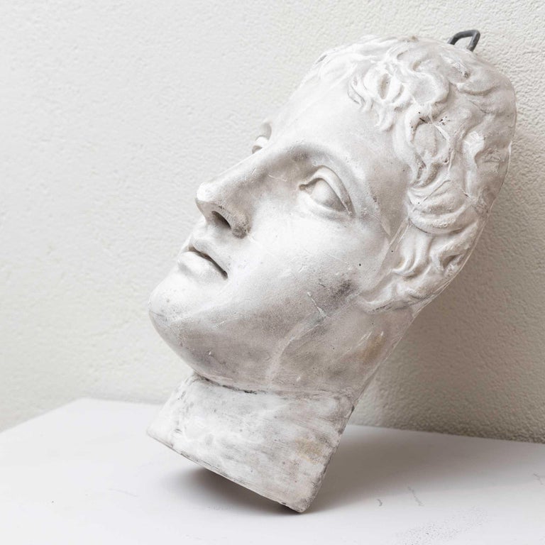 Plaster Cast of a Man Mask For Sale at 1stDibs