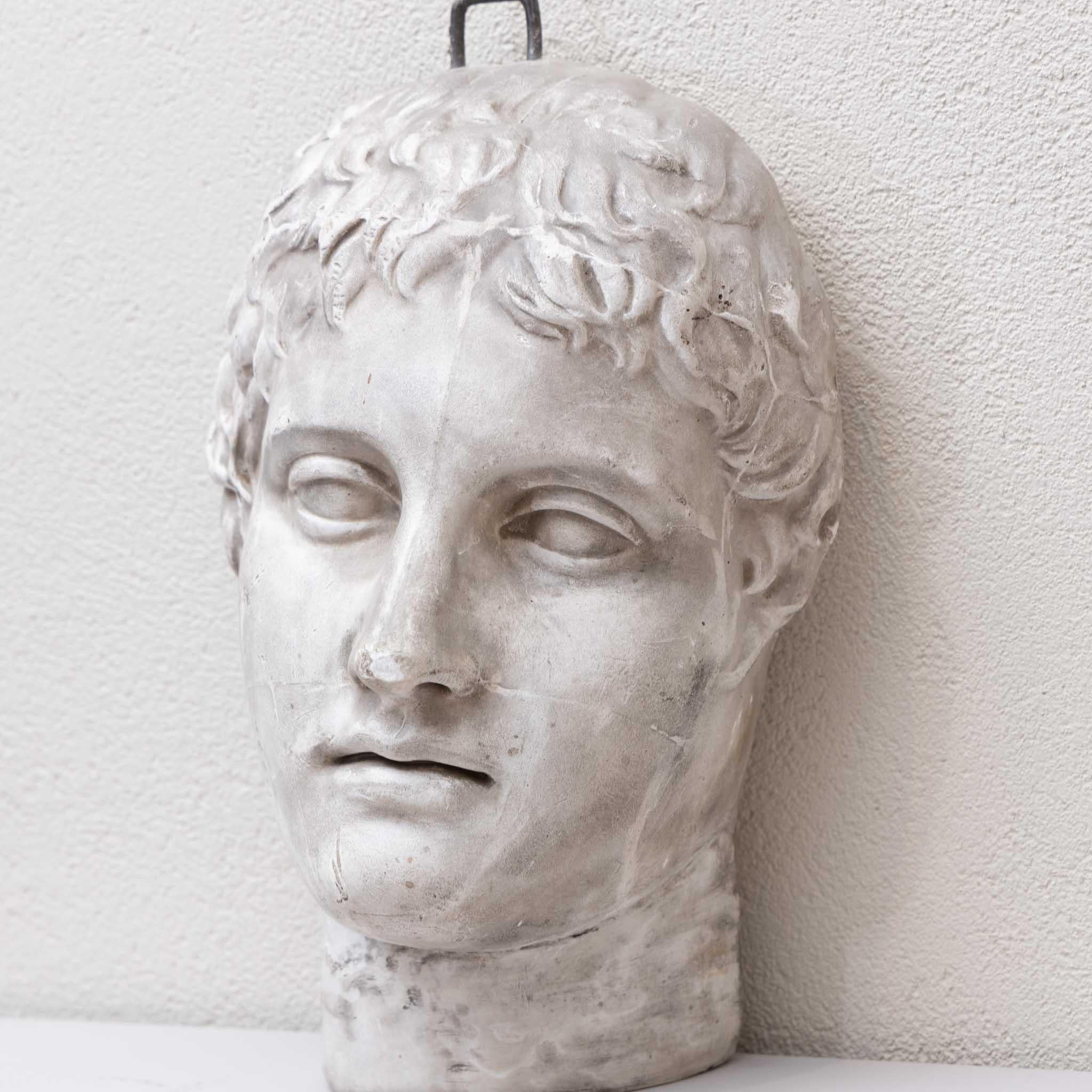 Plaster Cast of a Man Mask at 1stDibs