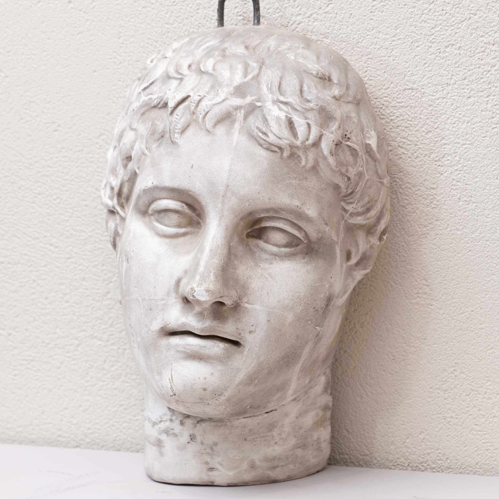 Plaster Cast of a Man Mask at 1stDibs