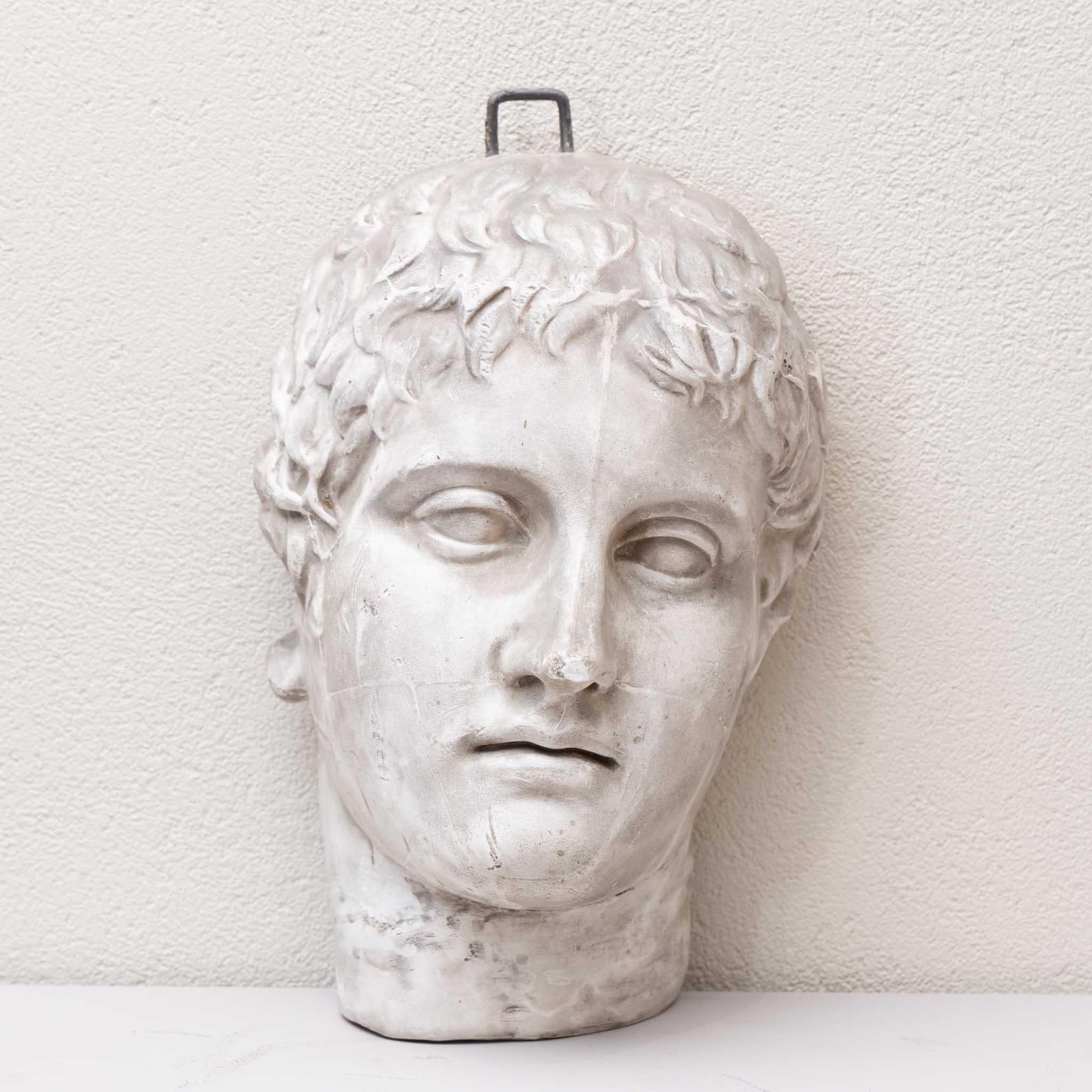 Plaster Cast of a Man Mask at 1stDibs