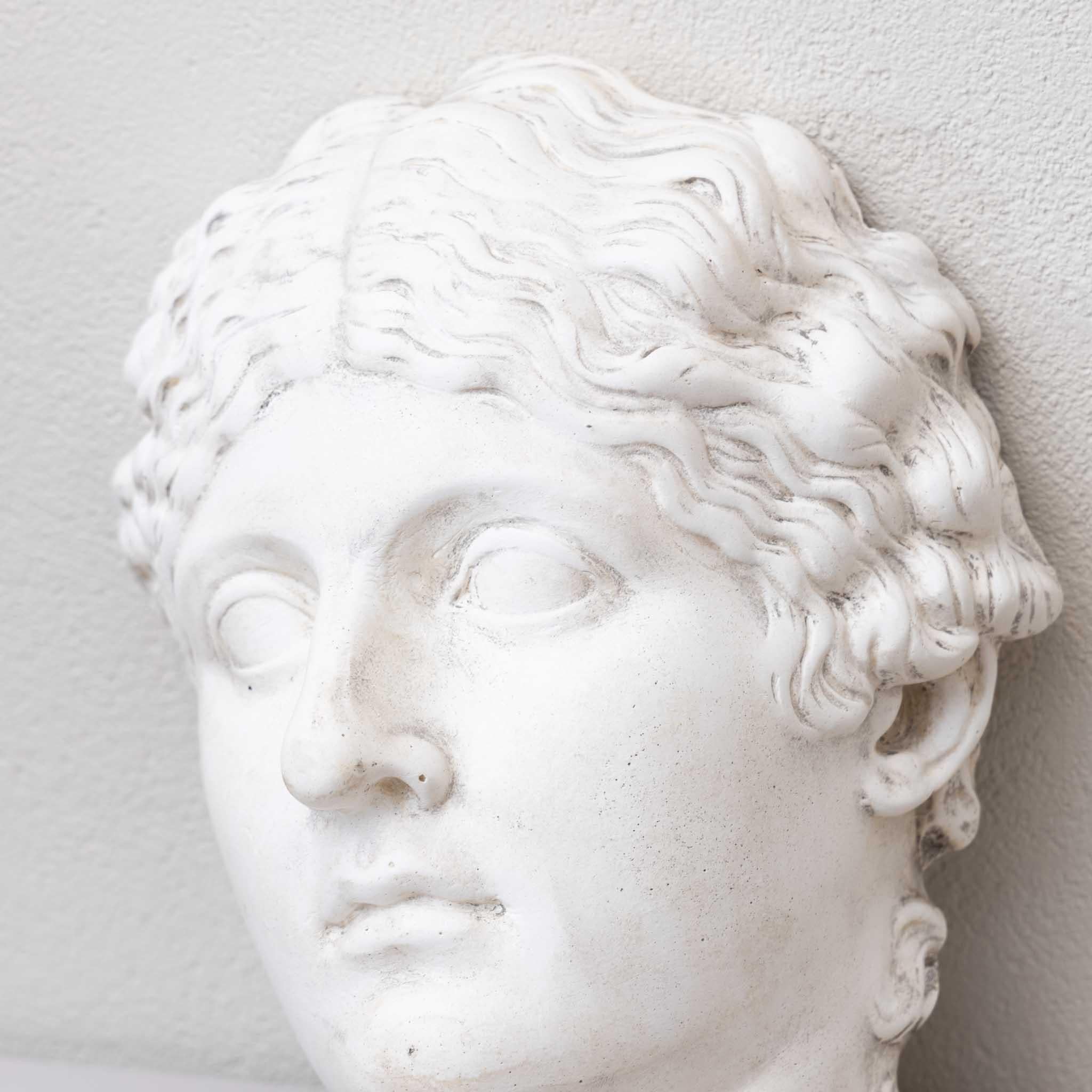 Plaster Cast of a Woman's Mask For Sale at 1stDibs