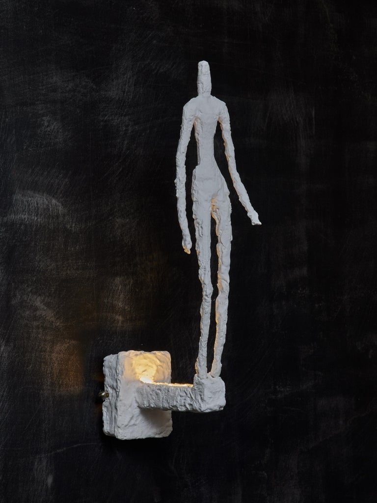 Plaster Characters Wall Sconces by Glustin Luminaires For Sale at 1stDibs