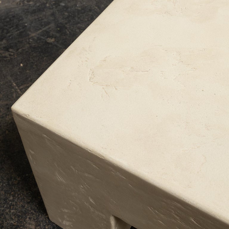 Plaster Coffee Table C. 1980s For Sale at 1stDibs