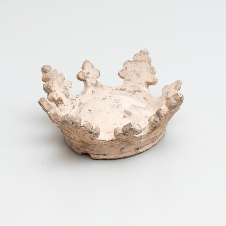 Plaster Crown Traditional Artwork, circa 1950 For Sale at 1stDibs
