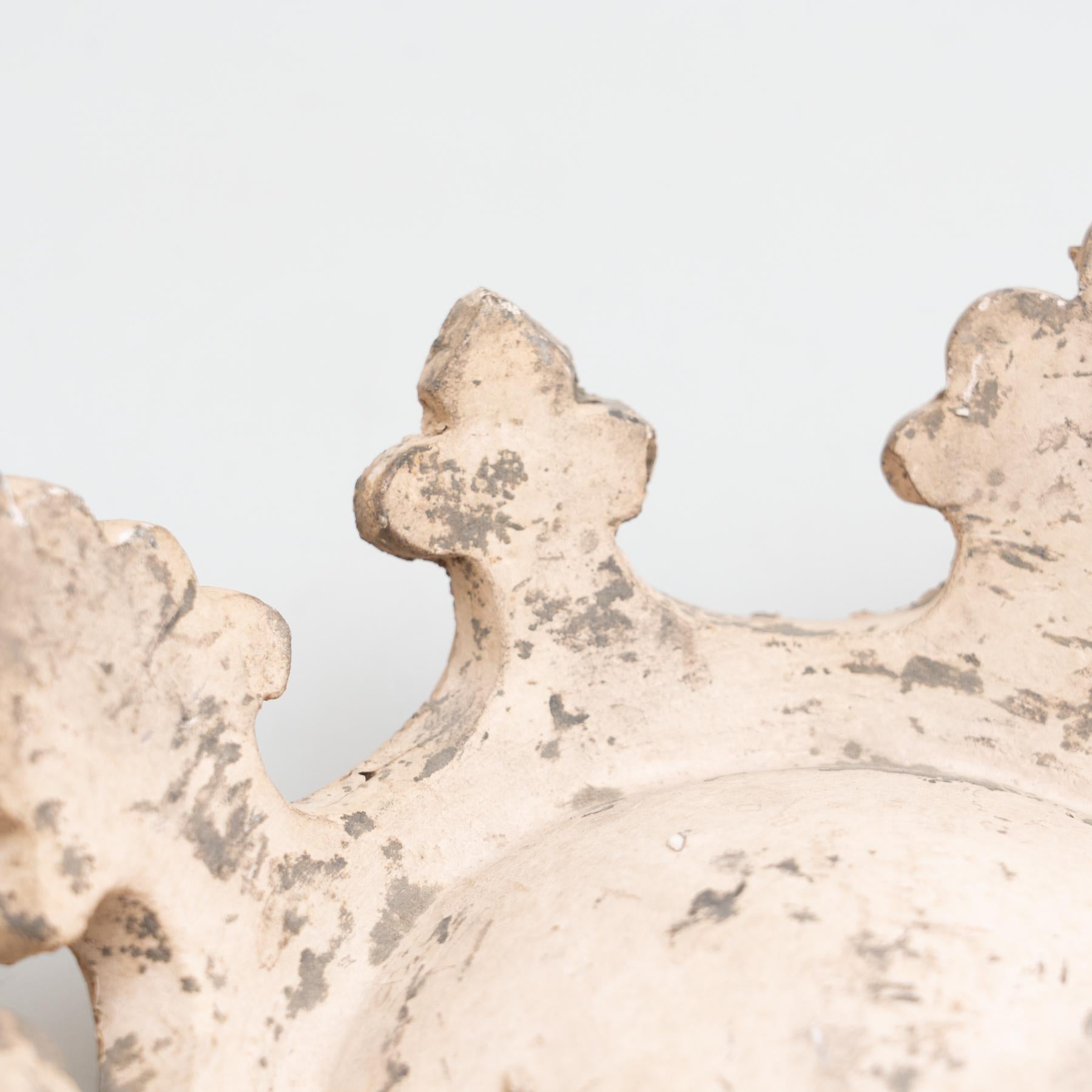 Plaster Crown Traditional Artwork, circa 1950 For Sale at 1stDibs