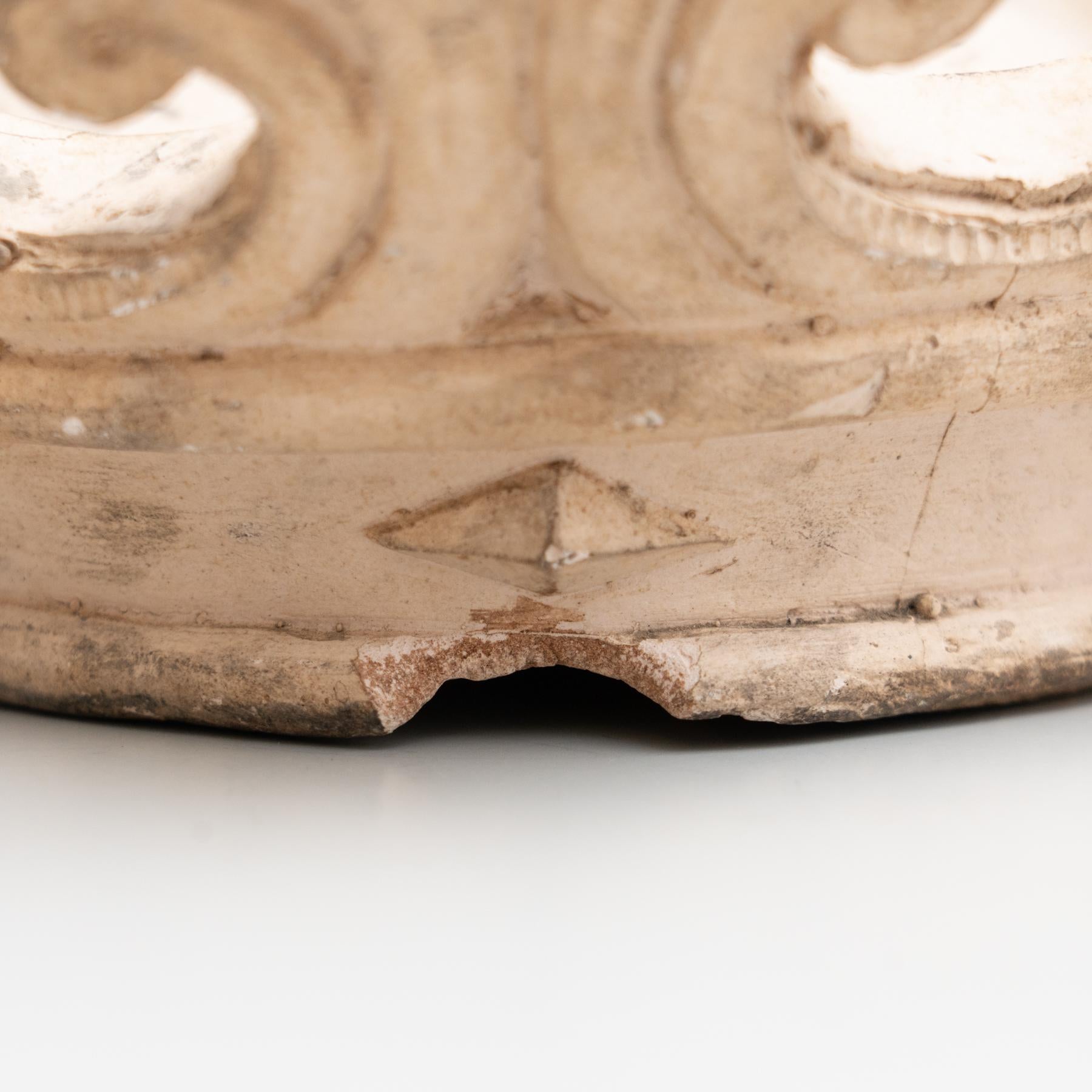 Plaster Crown Traditional Artwork, circa 1950 For Sale at 1stDibs