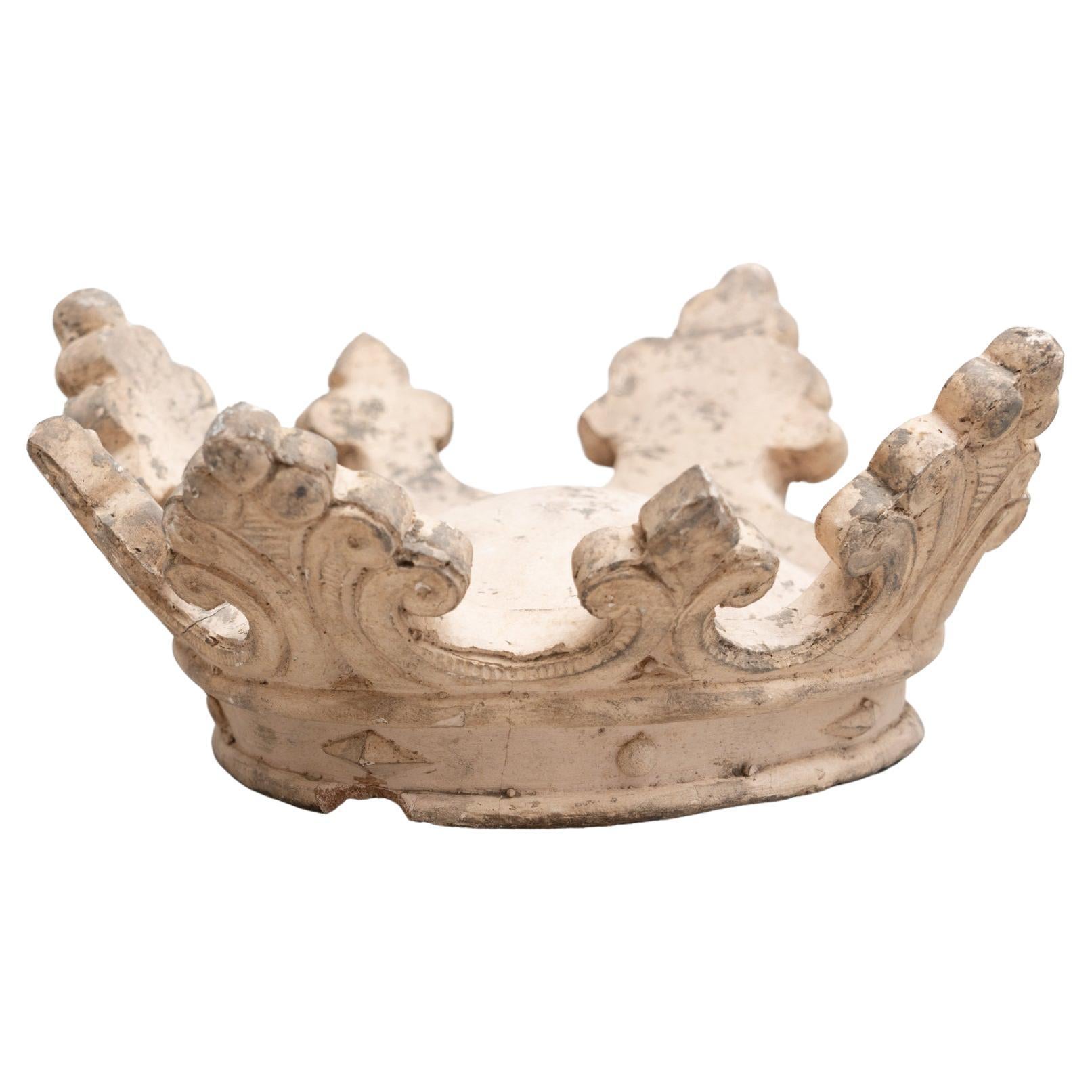 Plaster Crown Traditional Artwork, circa 1950 For Sale at 1stDibs