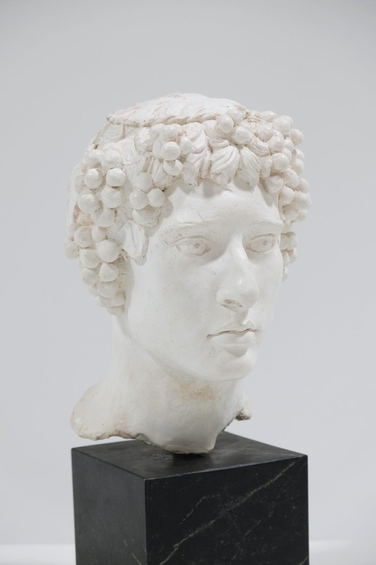 Plaster Dionysus/Bacchus Head on Virginia Soapstone Base Steven ...