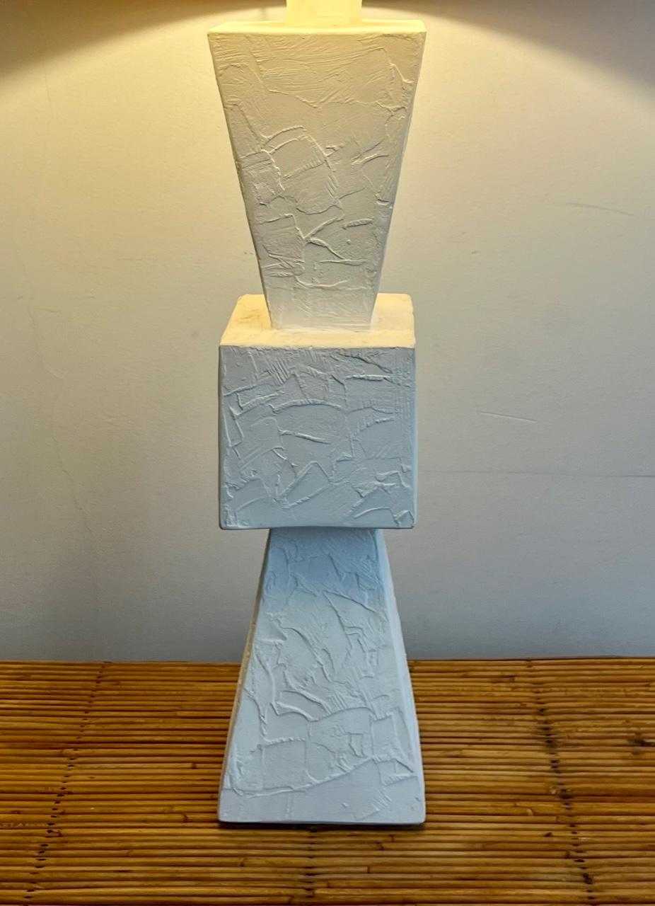 Plaster lamp and shade at 1stDibs