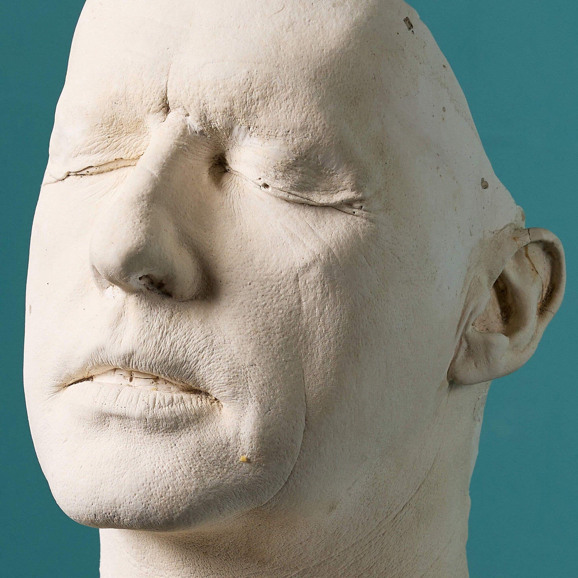 Plaster Life Face Cast of a Male Ex. Tucker Collection For Sale at 1stDibs