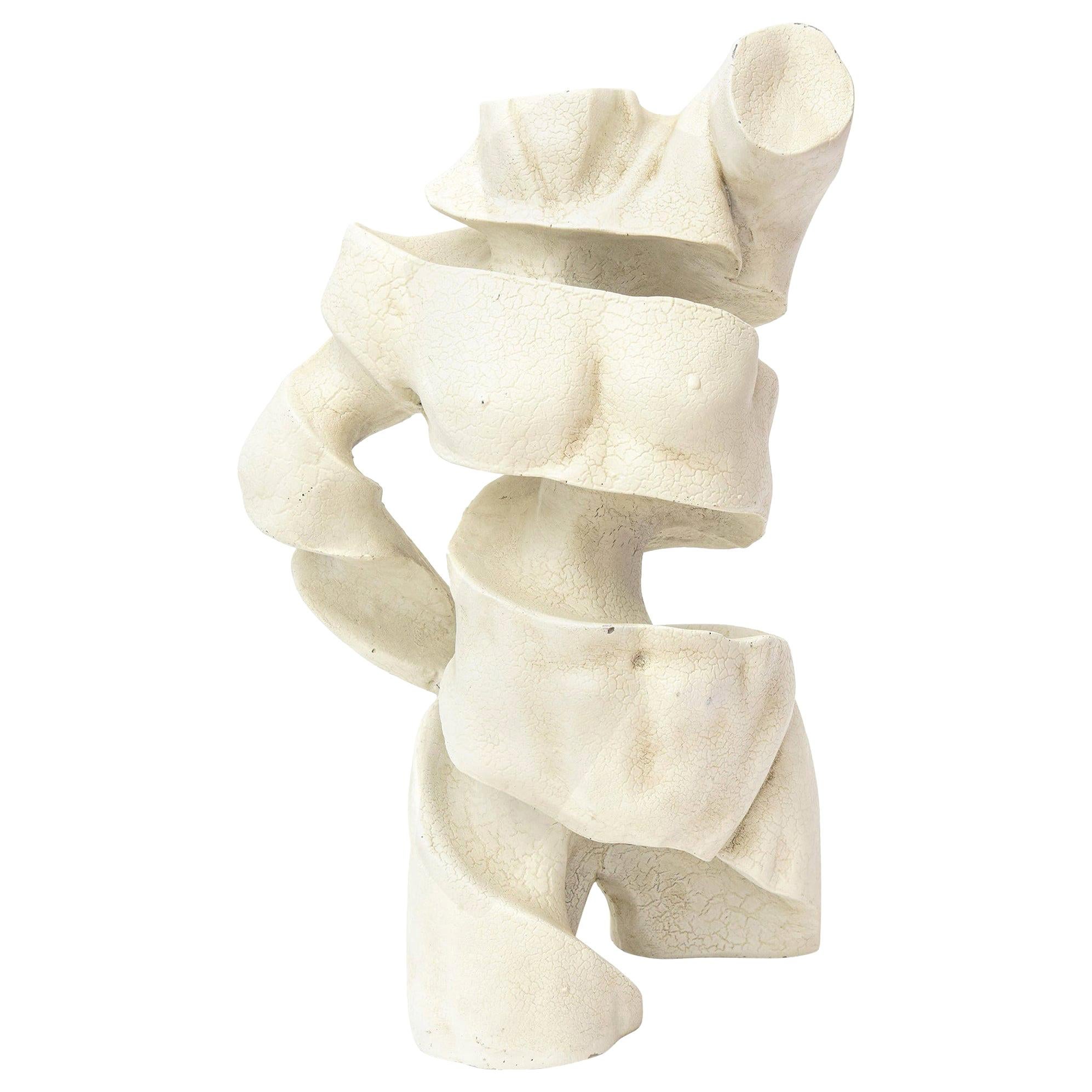 Plaster of Paris and Mixed-Media Fragmented Abstract Torso Sculpture at ...