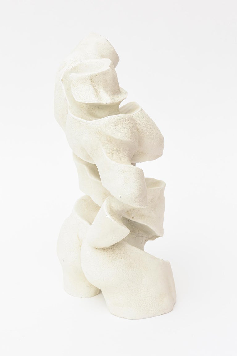 Plaster of Paris and Mixed-Media Fragmented Abstract Torso Sculpture at ...