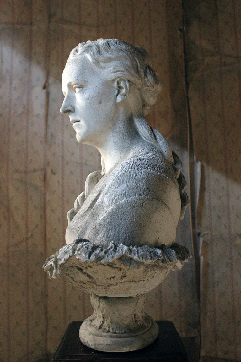 Plaster Portrait Bust of a Maiden in the Style of Clytie, circa 1870 ...