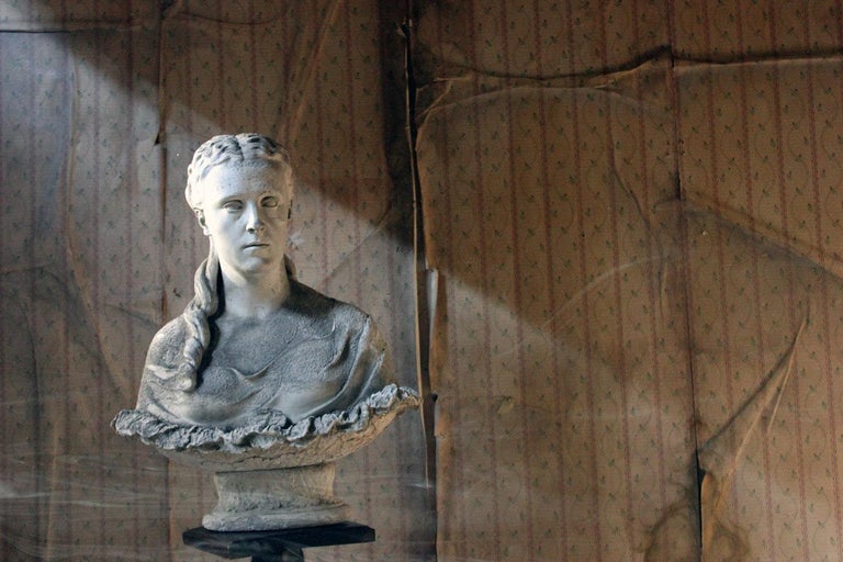 Plaster Portrait Bust of a Maiden in the Style of Clytie, circa 1870 ...