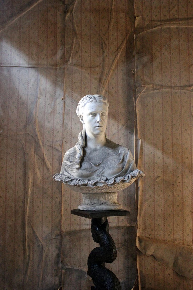 Plaster Portrait Bust of a Maiden in the Style of Clytie, circa 1870 ...