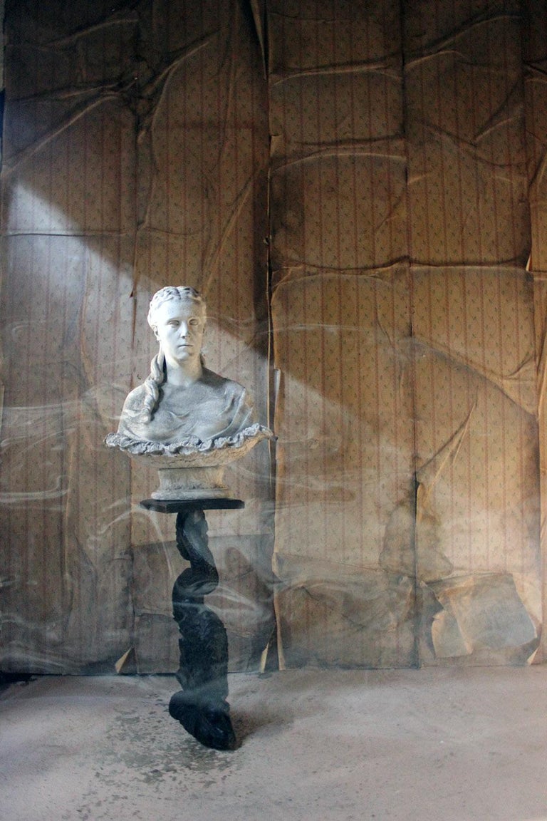 Plaster Portrait Bust of a Maiden in the Style of Clytie, circa 1870 ...