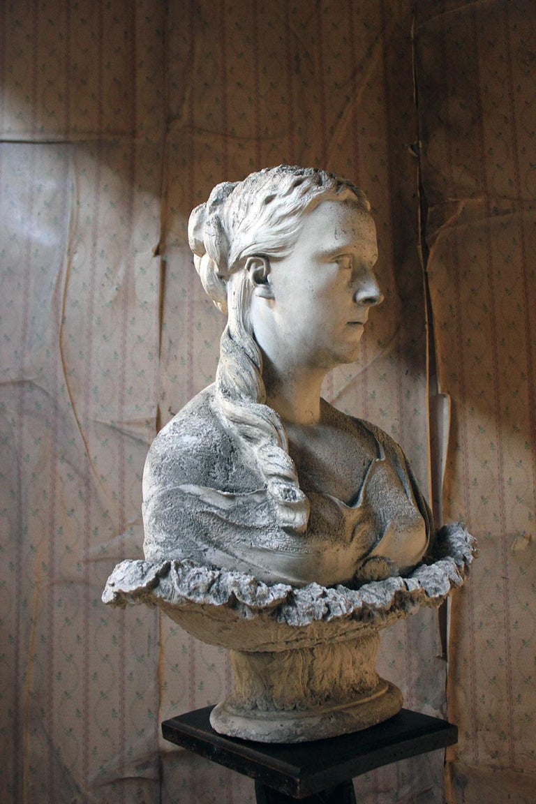 Plaster Portrait Bust of a Maiden in the Style of Clytie, circa 1870 ...