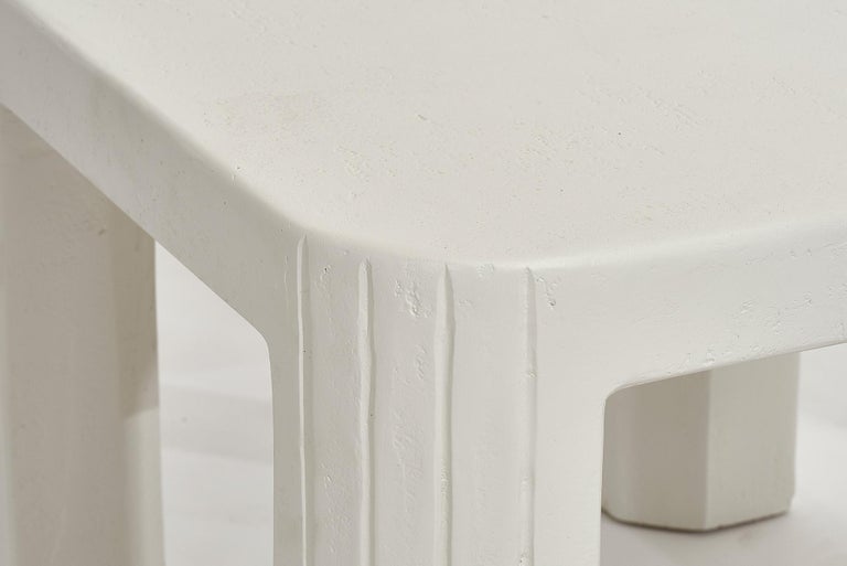 Plaster Postmodern End Tables, 1970 at 1stDibs