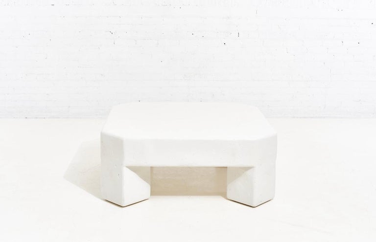 Plaster Postmodern Coffee Table, 1970 at 1stDibs