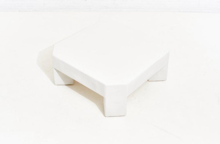 Plaster Postmodern Coffee Table, 1970 at 1stDibs