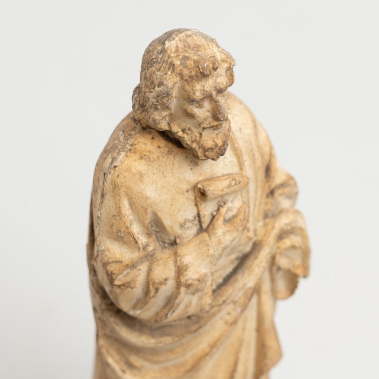 Plaster Saint Traditional Figure, circa 1950 For Sale at 1stDibs
