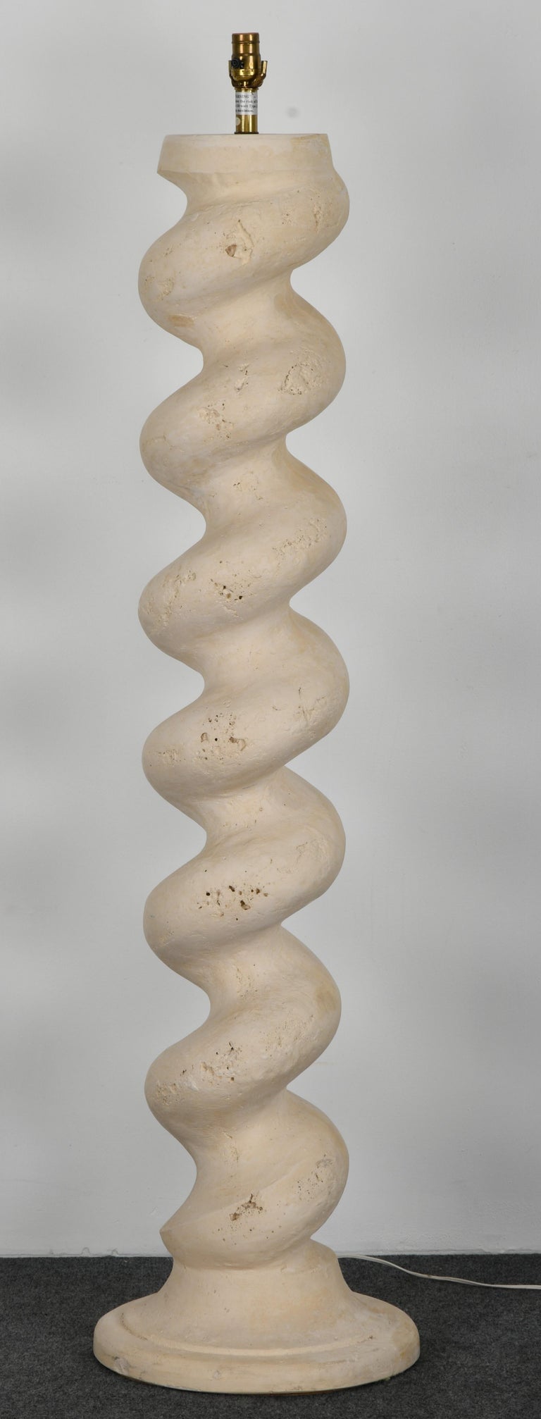Plaster Spiral Column Floor Lamp by Michael Taylor, 1970s at 1stDibs ...