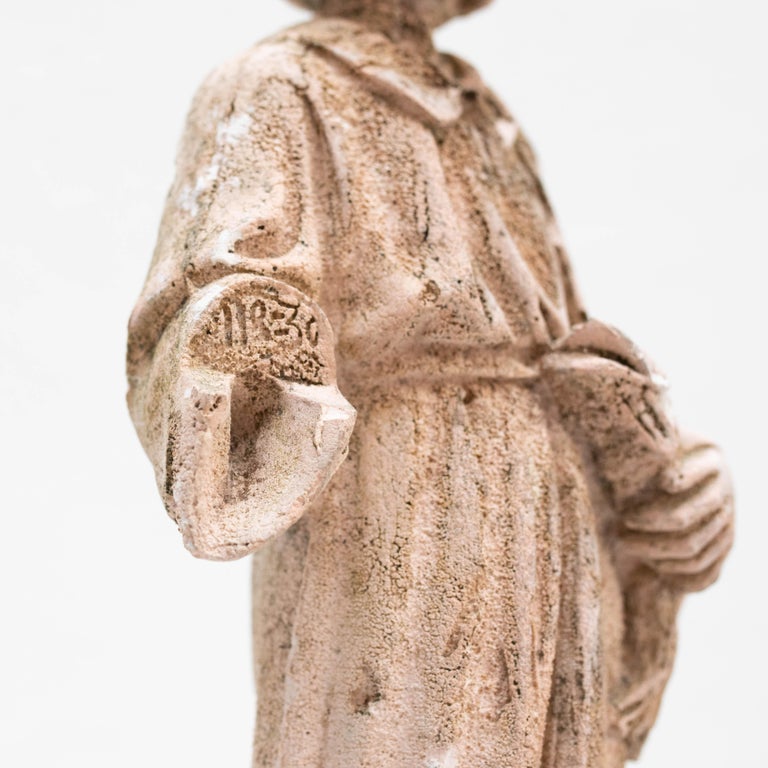 Plaster Traditional Figure, circa 1930 For Sale at 1stDibs