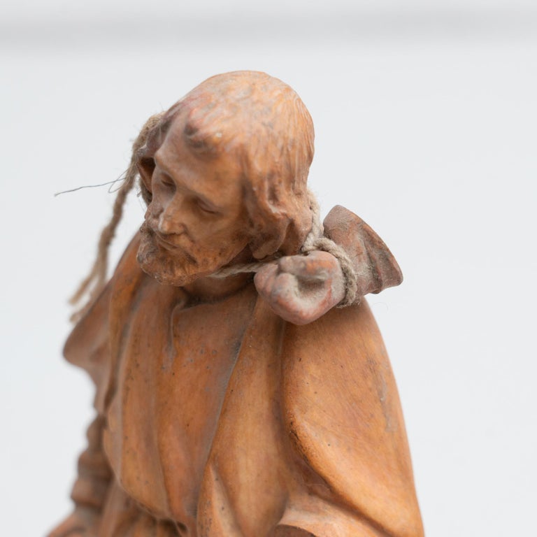 Plaster Traditional Figure of a Saint, circa 1950 For Sale at 1stDibs