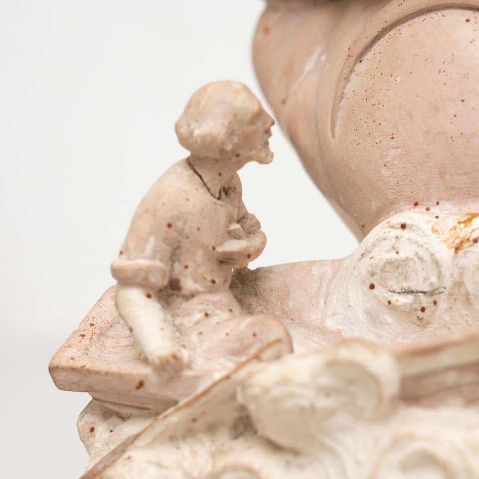 Plaster Virgin Traditional Figure, circa 1950 For Sale at 1stDibs