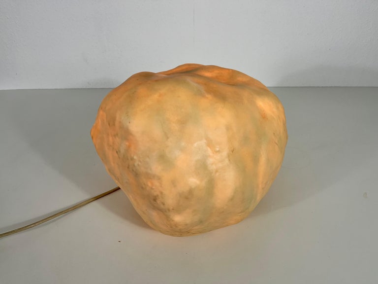 Plastic Moon Rock Table Lamp, Italy, 1970s For Sale at 1stDibs