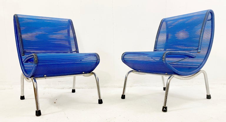 Plastic Rope Chair Model "Hydra" by Roberto Semprini for Sintesi, Italy ...