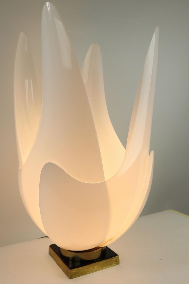 Plastic Table Lamp by Rougier For Sale at 1stdibs