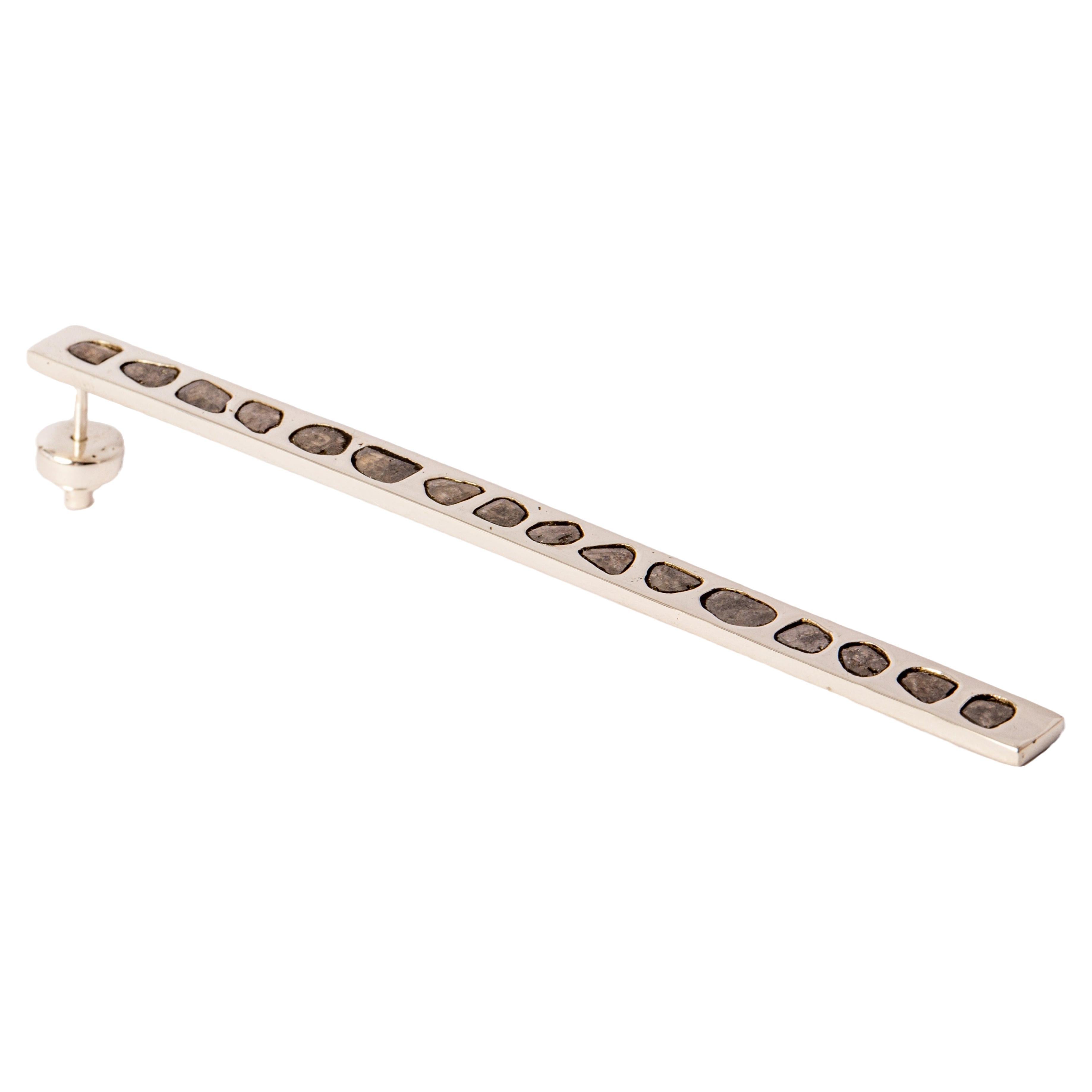Plate Earring (Mega Pavé, 86mm, PA+DIA) For Sale at 1stDibs