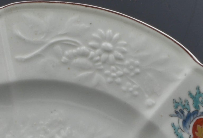 Plate with Coiled Phoenix, Chelsea, C1754 For Sale at 1stDibs