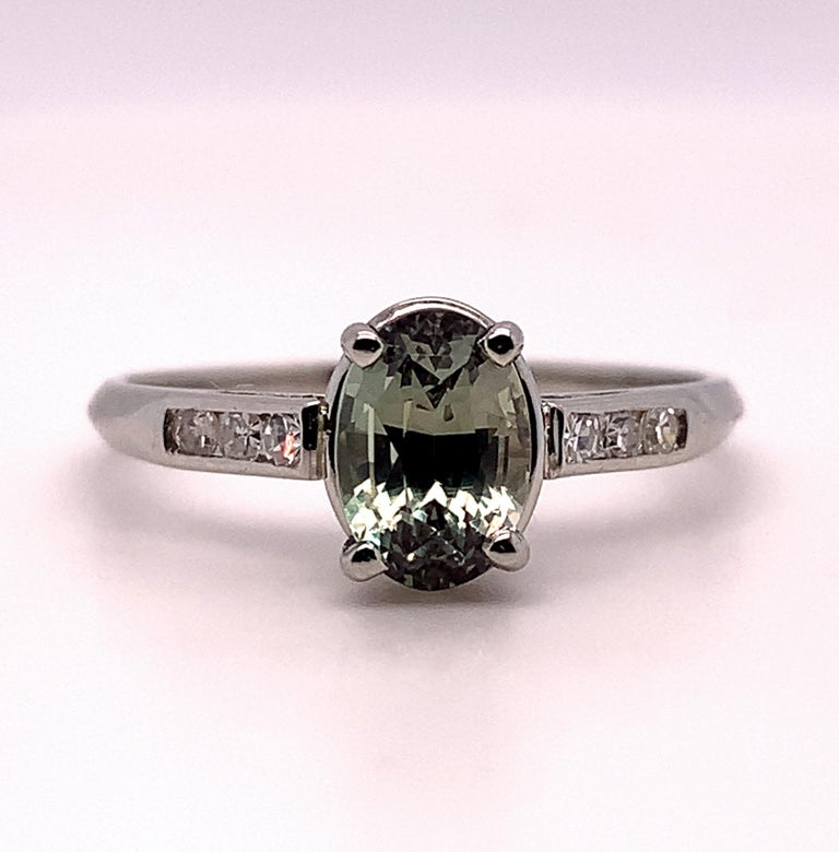 Platinum 1.61ct Alexandrite Ring GIA Report For Sale at 1stDibs