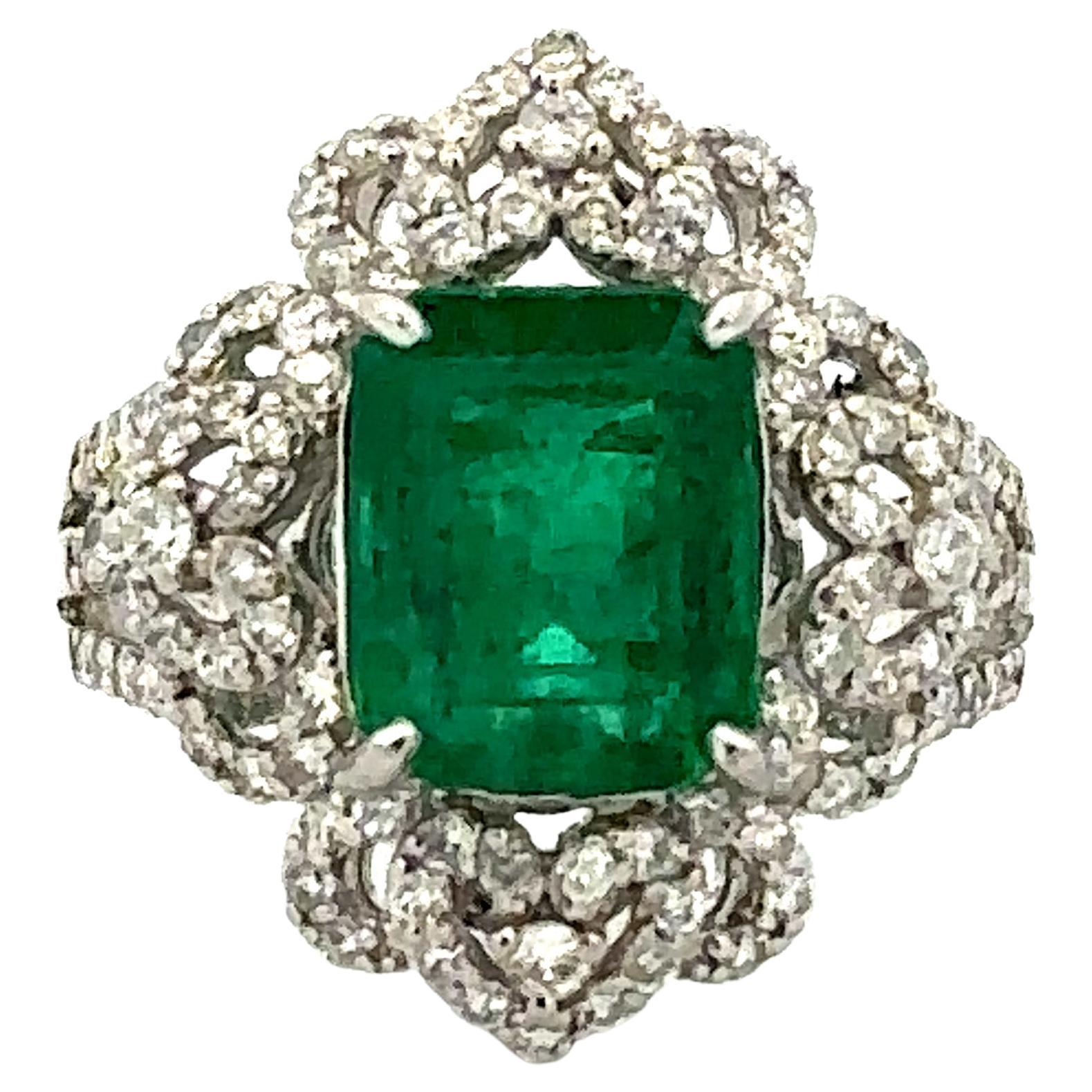 3.96-ct Burmese Ruby (Gubelin Lab Cert) Diamond Yellow Gold Ring at 1stDibs