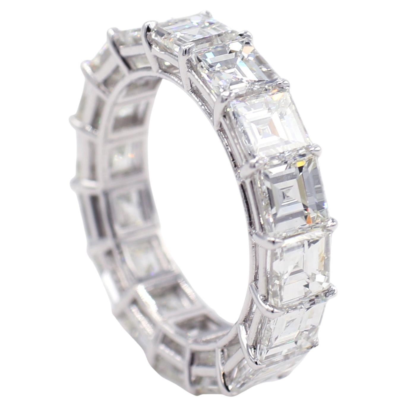 4.19 Carat Royal Asscher Cut Diamond Platinum Ring at 1stDibs | royal ...