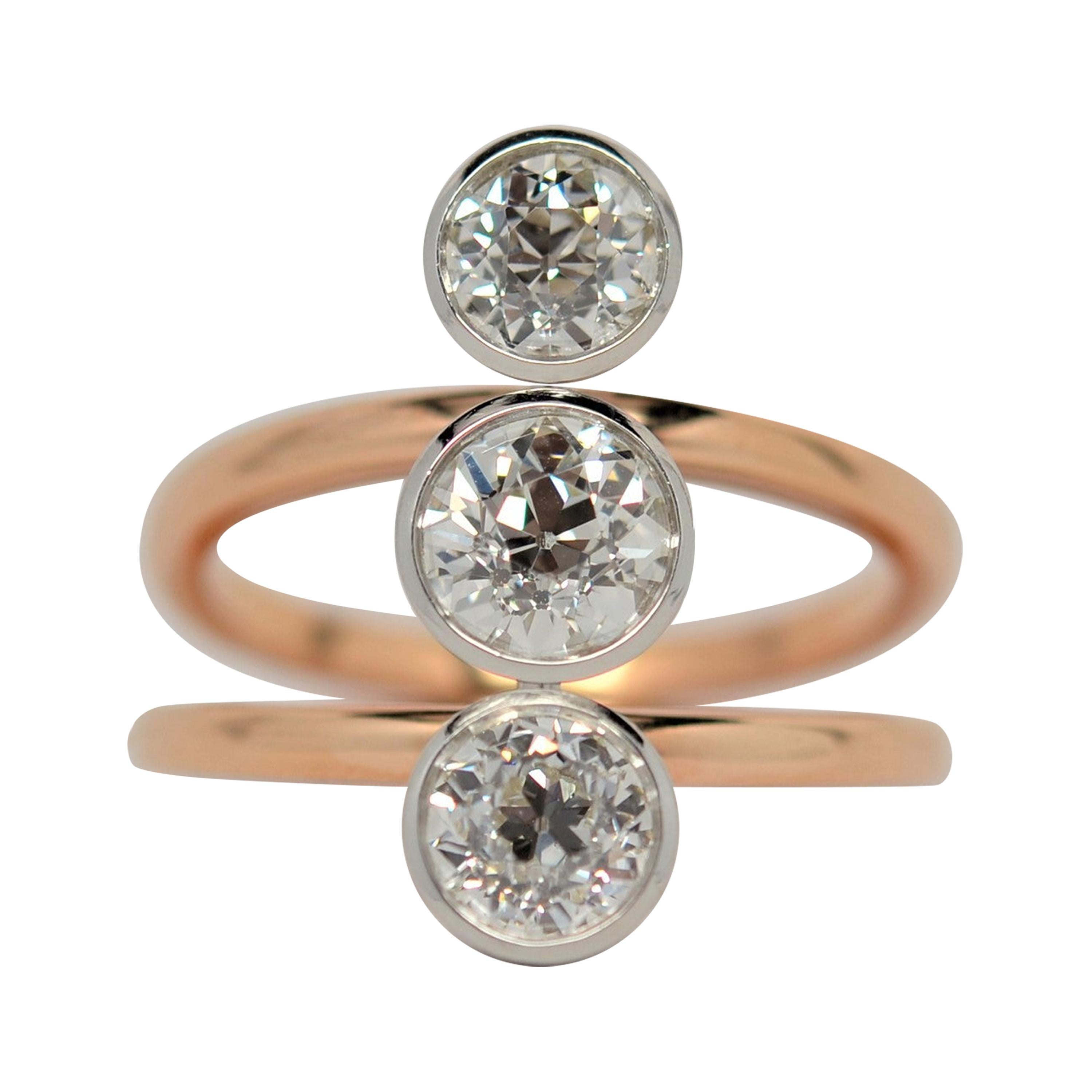 1770s Georgian Gold Rose Cut Diamond Purple Paste Ring at 1stDibs ...